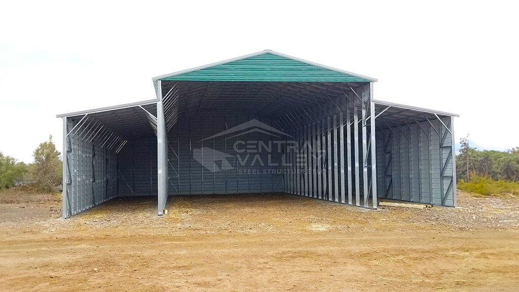 35x35 Step-Down Barn - Central Valley Steel Structures