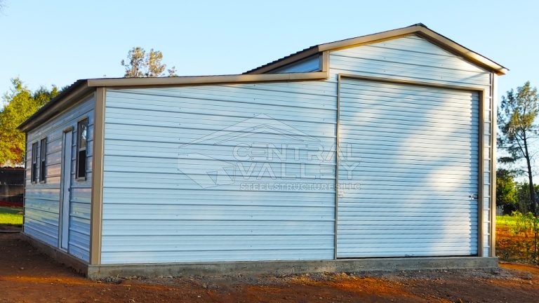 35x30x12 Lean-to - Central Valley Steel Structures